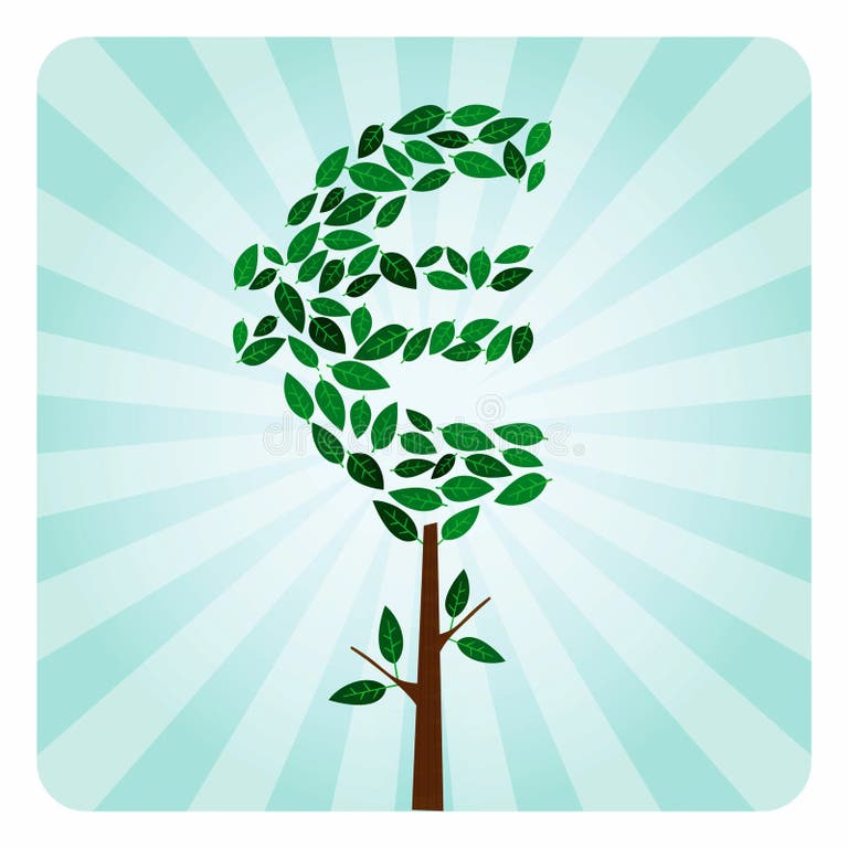 Eco Money Tree - Vector stock vector. Illustration of ethical - 3285333