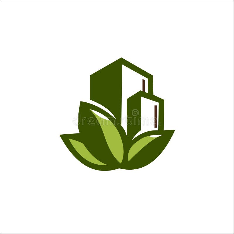 Eco Nature Building Logo Vector Template Stock Vector - Illustration of ...