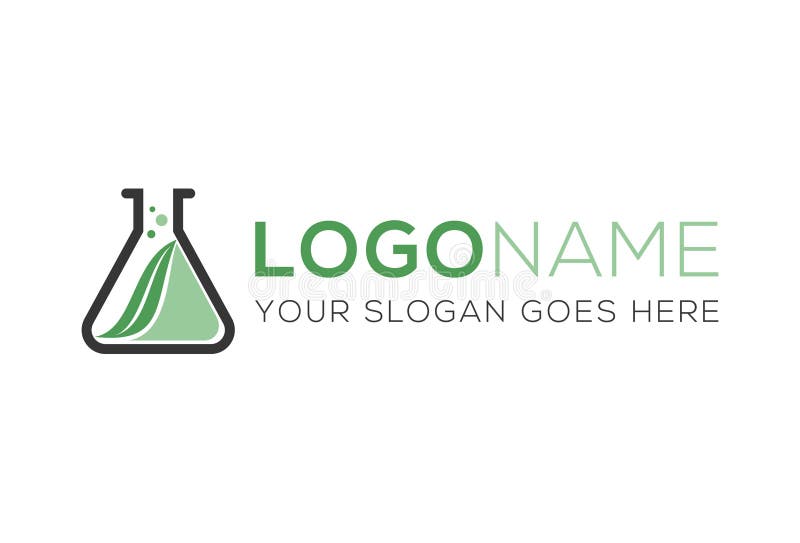 Eco Nature Leaf and Flask Labs Logo Template for Environment and ...