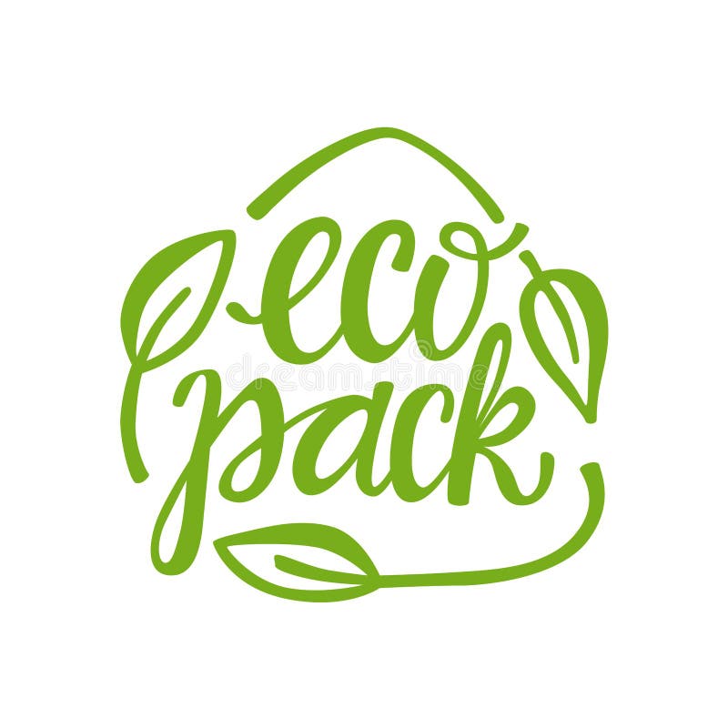 Biodegradable Handwritten Sign of Eco Friendly, Natural and Organic ...