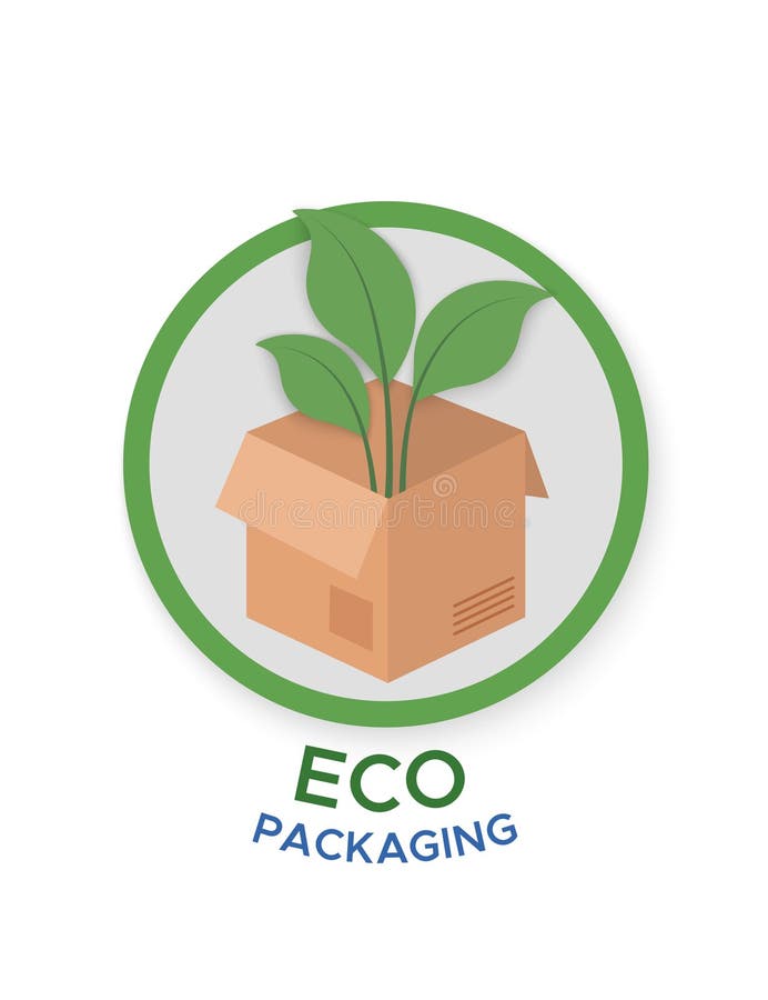 ECO Packaging, Eco Friendly Save World Vector Symbol Stock Illustration ...