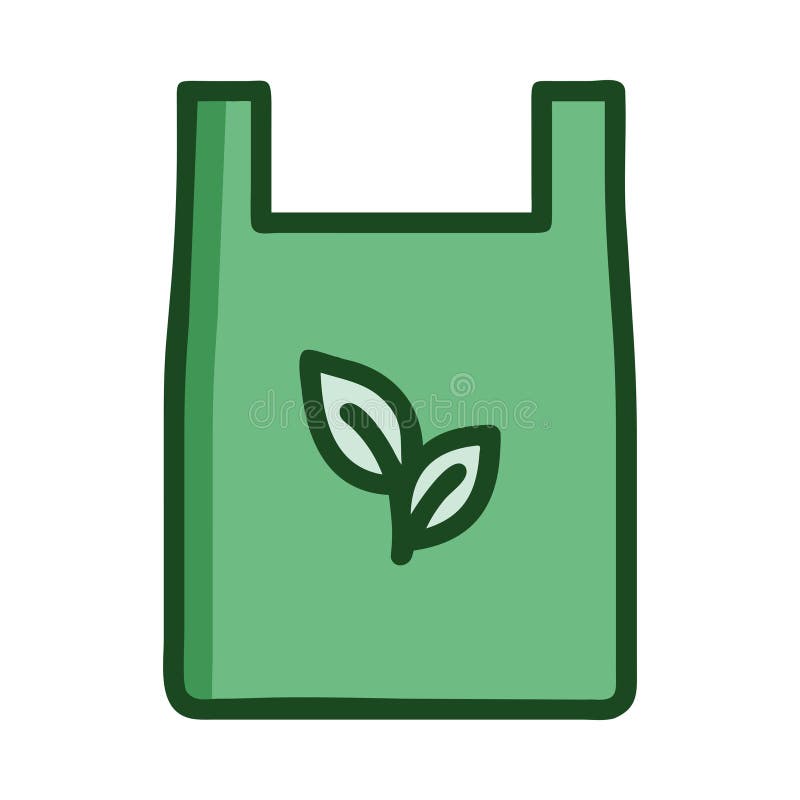 Eco Packing Reusable Bag Icon Stock Illustration - Illustration of ...