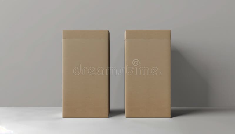 Eco Boxes Mockup. AI Generated. Stock Illustration - Illustration of ...