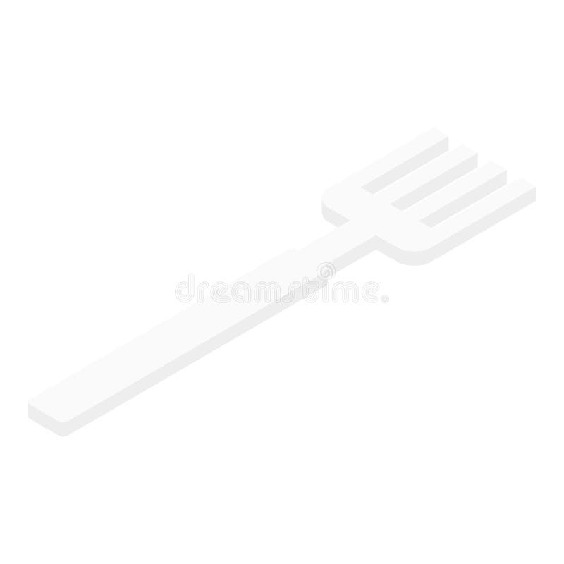 Eco Plastic Fork Icon, Isometric Style Stock Vector - Illustration of ...