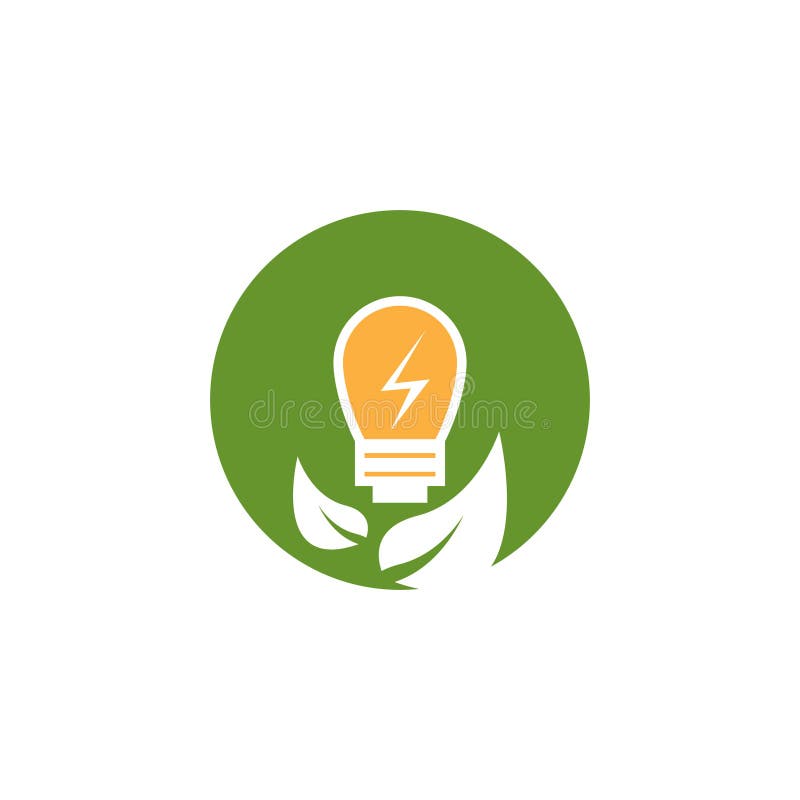 Eco Power Energy Logo Vector Template Illustration Stock Illustration ...