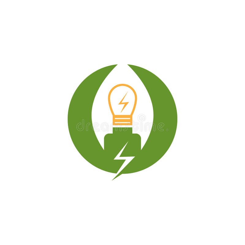 Eco Power Energy Logo Vector Template Illustration Stock Illustration ...