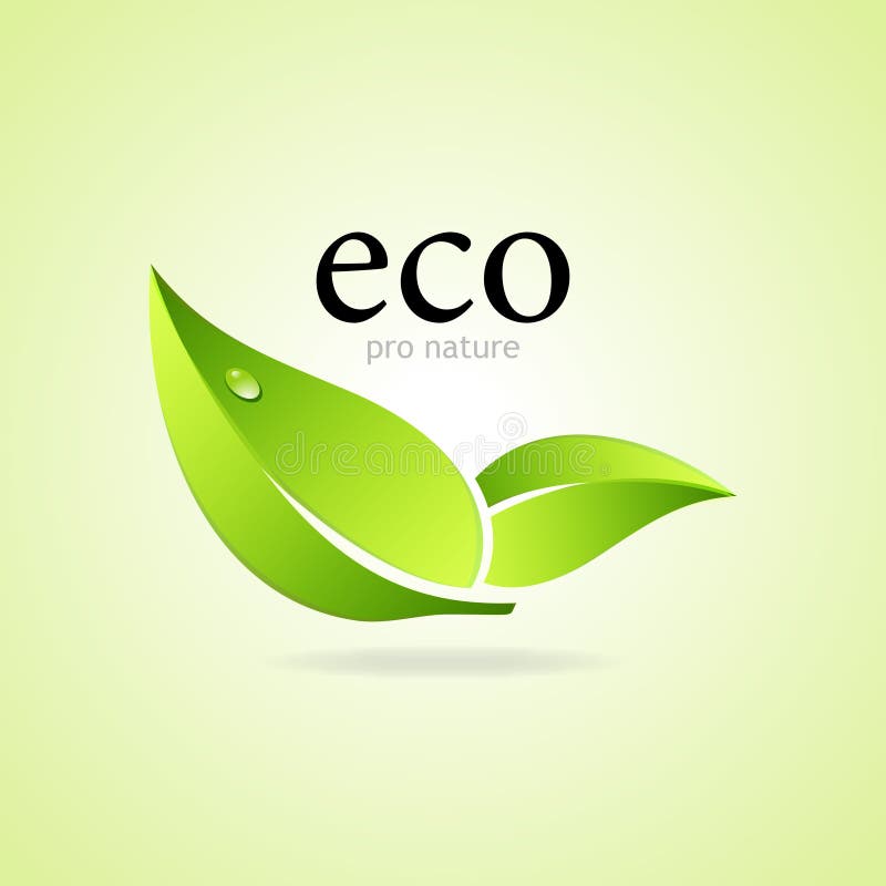 Eco pro nature symbol stock illustration. Illustration of nature - 17236007