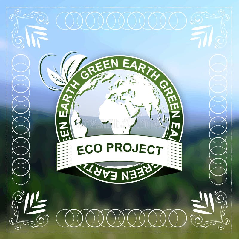 Eco project icon stock vector. Illustration of ornate - 51843242