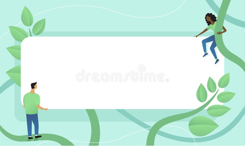 Eco Project Program Flyer Template Stock Vector - Illustration of ecological, person: 304764718