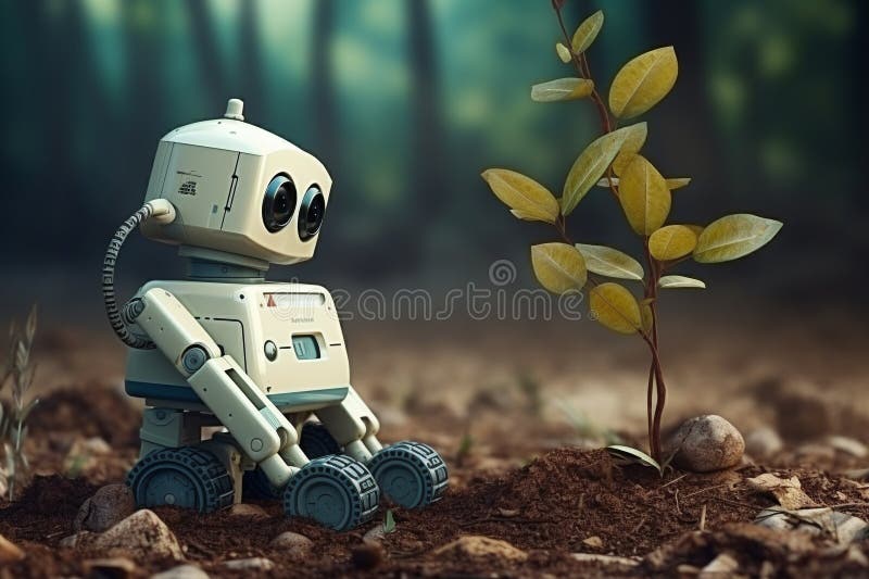 Eco-Robots Pioneering Sustainable Waste Management Solutions Stock ...