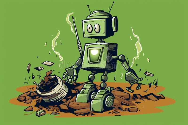 Eco-Robots Pioneering Sustainable Waste Management Solutions Stock ...