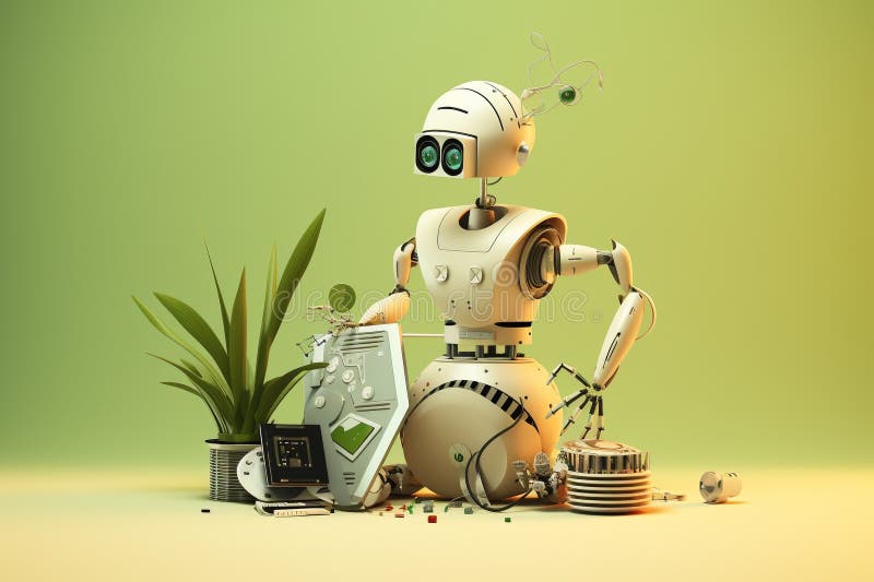 Eco-Robots Pioneering Sustainable Waste Management Solutions Stock ...