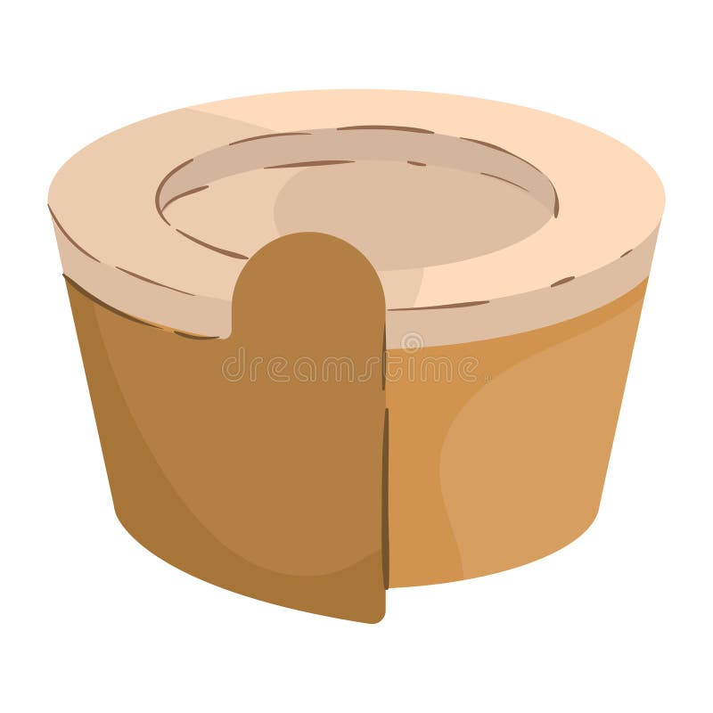 Eco round container mockup stock vector. Illustration of product ...