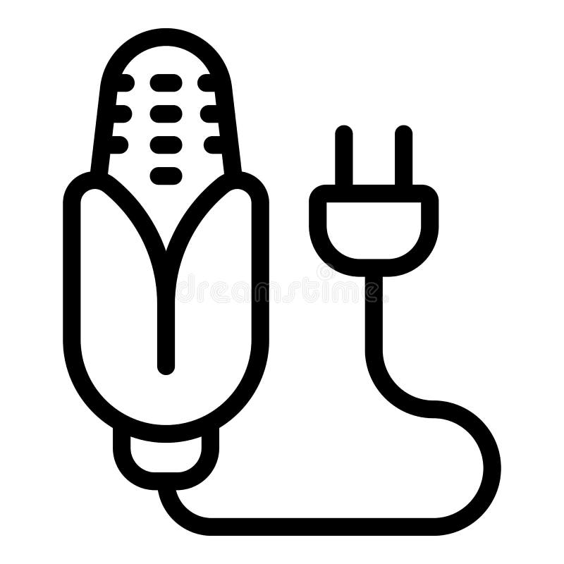 Eco Safe Energy Icon Outline Vector. Ecology Plant Stock Vector ...