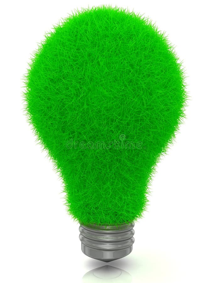 Eco safe light bulb stock illustration. Illustration of ecological ...