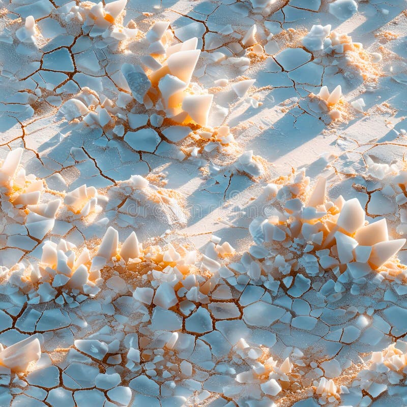 Eco Salt Flat Crystal Texture 4K Stock Illustration - Illustration of ...