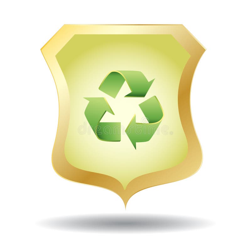 Eco shield stock vector. Illustration of clip, element - 28614174