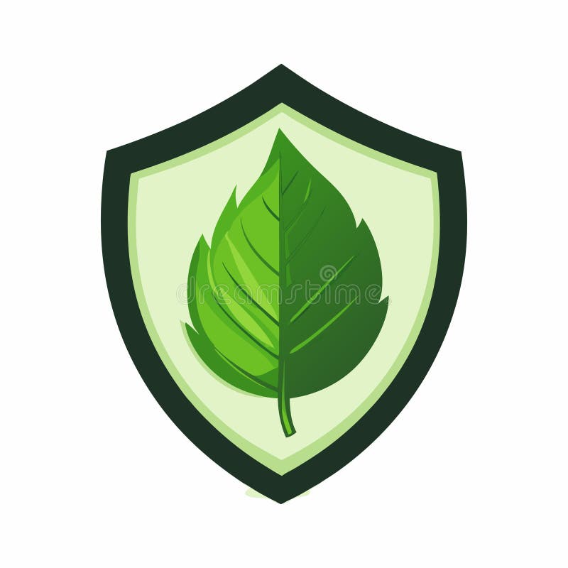 Eco Shield Protecting Natures Green Environmental Logo Design Stock ...