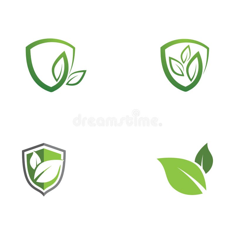 Eco Shield Vector Illustration Design Stock Vector - Illustration of ...