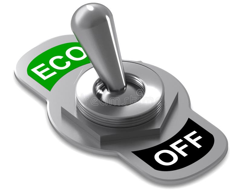 Eco Switch stock illustration. Illustration of switch - 19249542