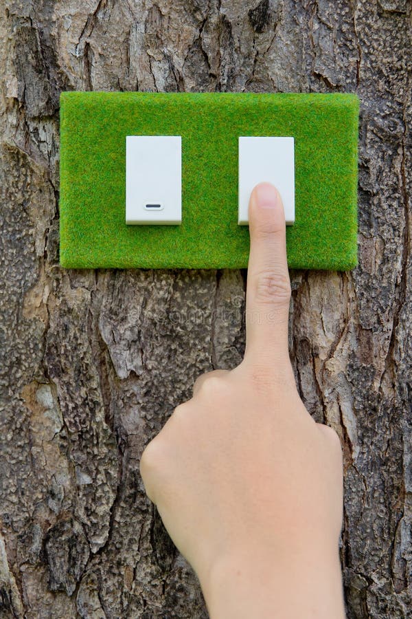Eco switch concept stock image. Image of green, single - 37892103