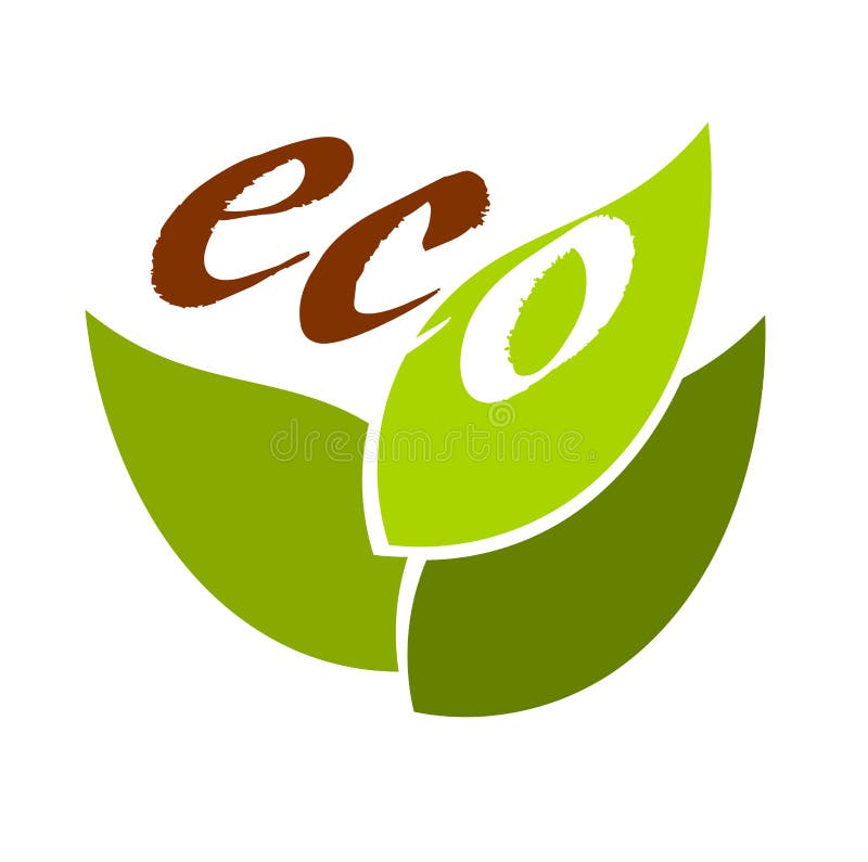 Eco Symbol vektor abbildung. Illustration von ikone, taste - 22980416