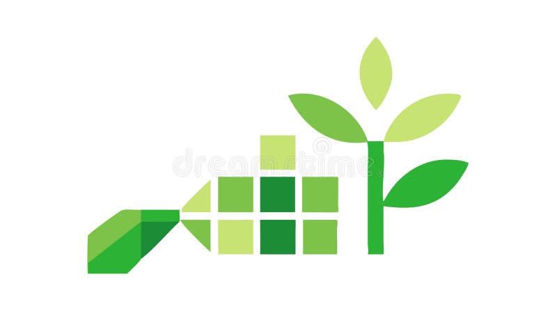 Eco-Tech Growth Vector Icon for Sustainable Innovation, Vector Design ...