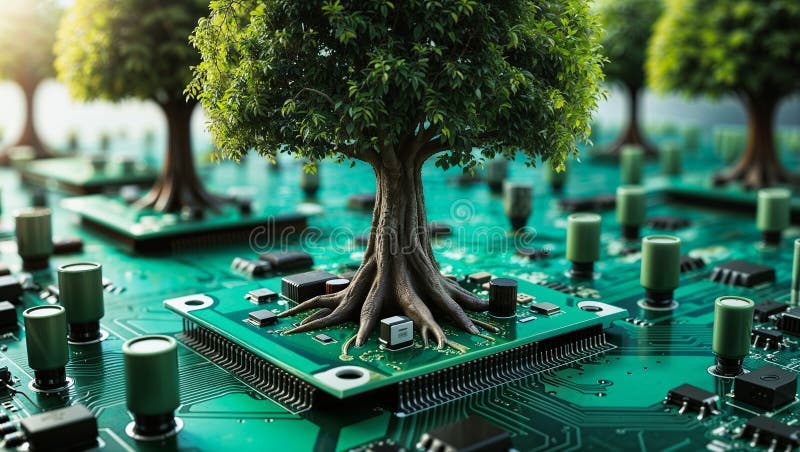 Eco-Tech Integration: a Surreal Fusion of Nature and Technology ...
