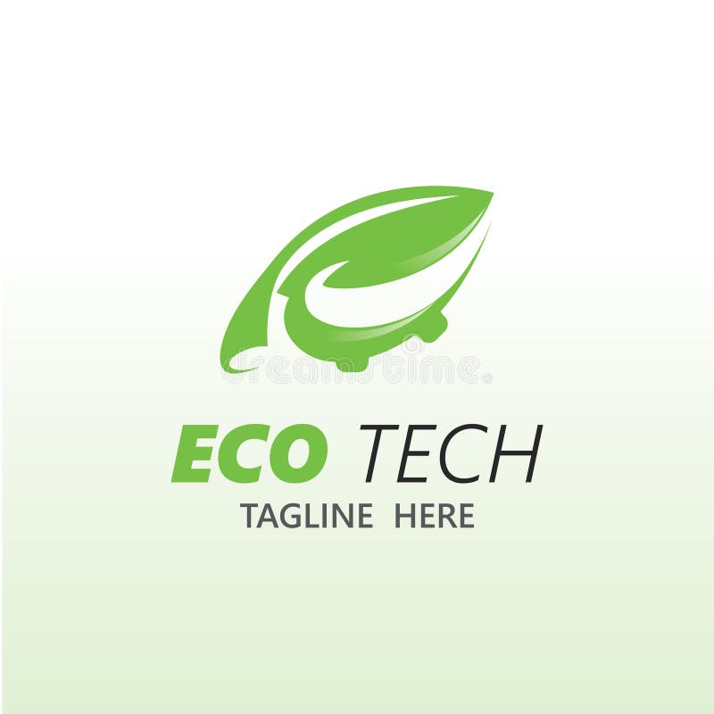 Eco Technology Business Vector Design Modern. Nature Technology Logo ...