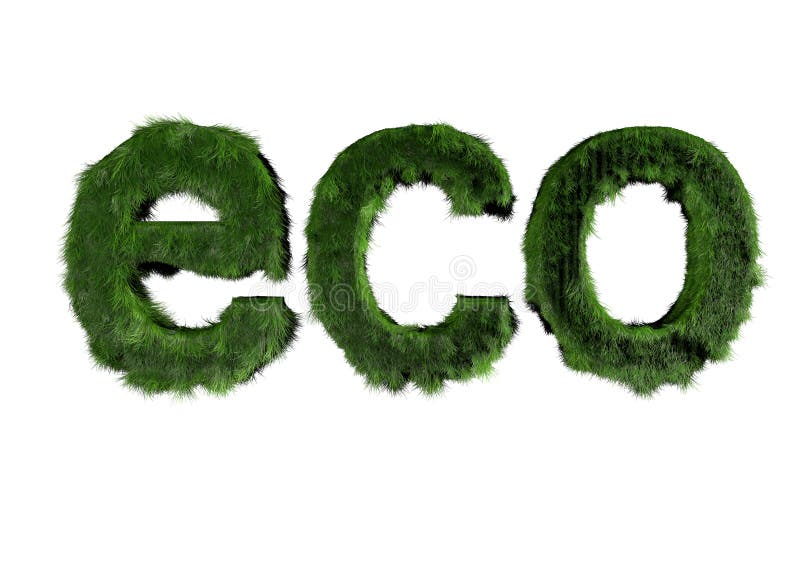 Eco Text stock abbildung. Illustration von sauber, ökologie - 26735156