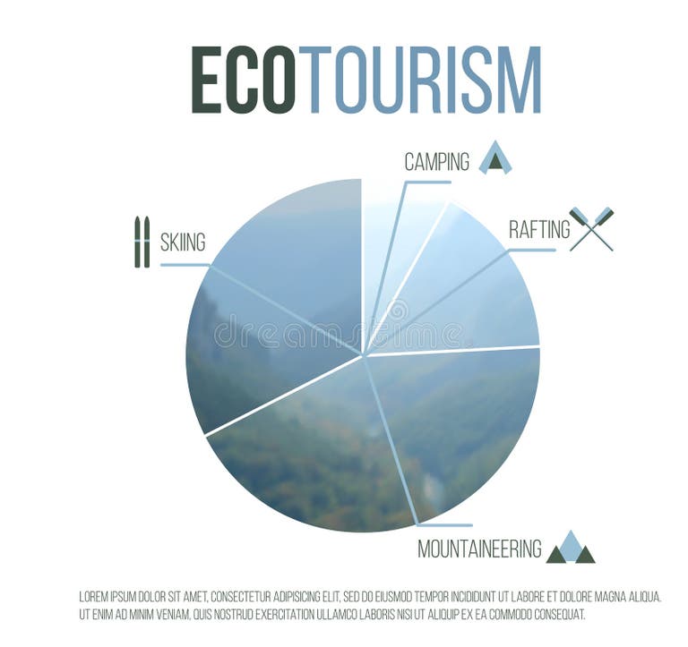Eco tourism graph stock vector. Illustration of poster - 43740512