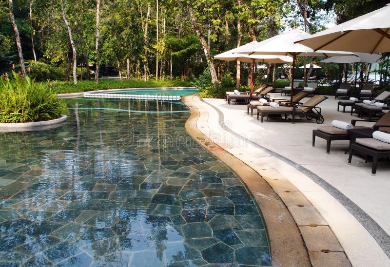 Eco Tourism Resort Landscaping Stock Image - Image of landscaped ...