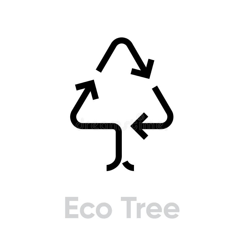 Recycle tree stock vector. Illustration of concept, recyclable - 5685579