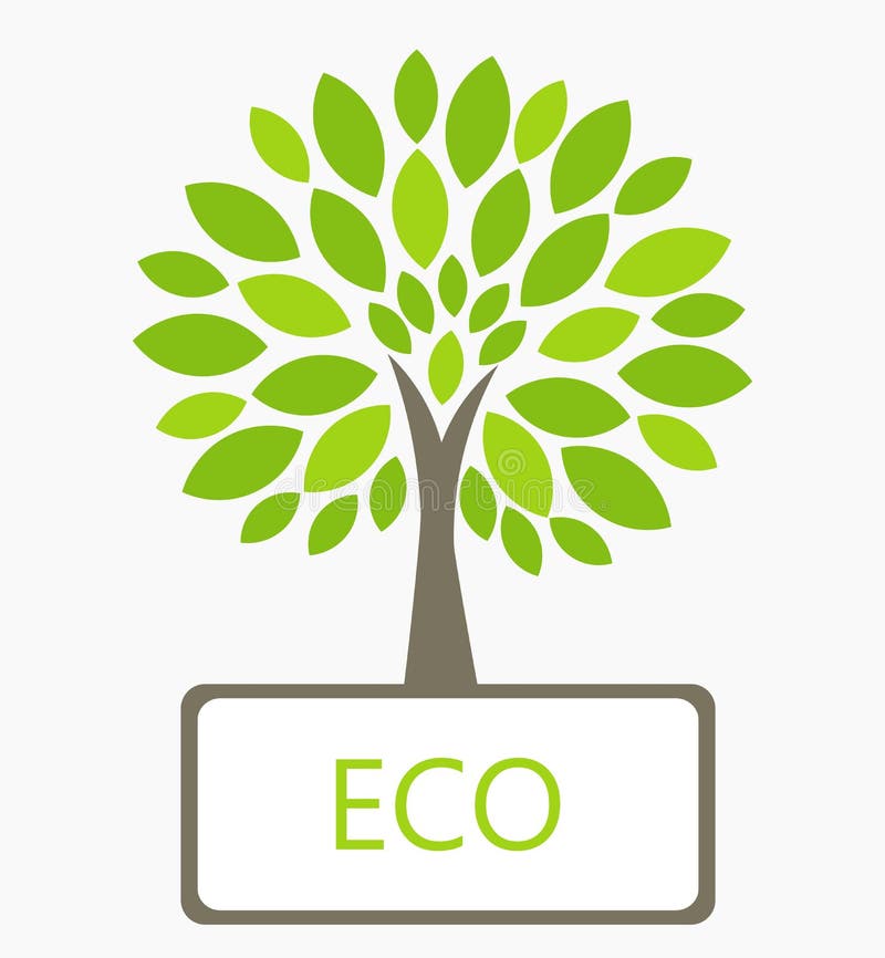 Eco tree vector stock vector. Illustration of clip, graphic - 78941303