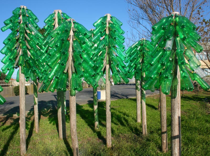 Eco trees stock photo. Image of bottle, bottles, plant - 7194814