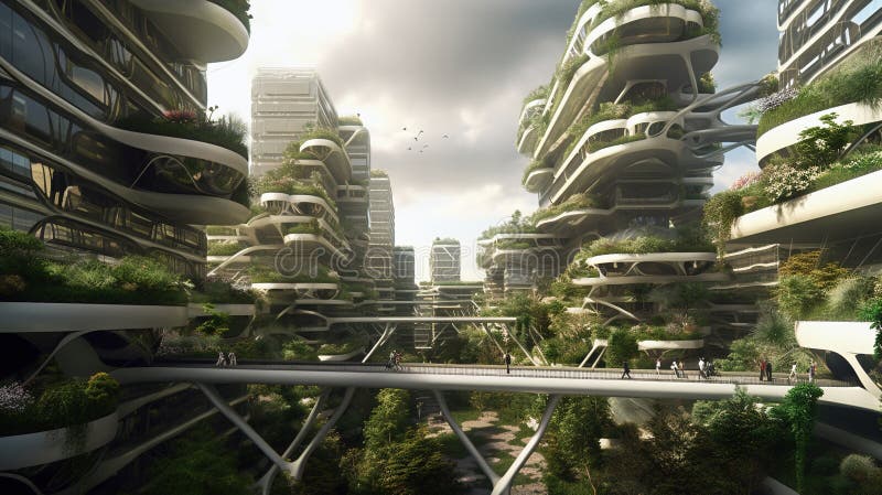 A Vision of a Sustainable Future: the Eco-Friendly City - AI Generated ...