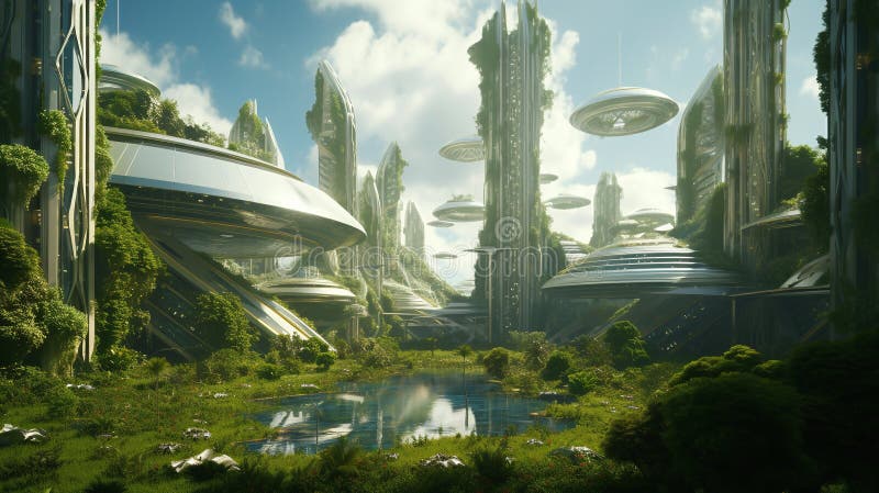 A Vision of a Sustainable Future: the Eco-Friendly City - AI Generated ...