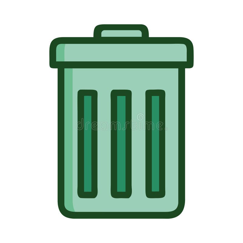 Eco Waste Recycling Bin Icon Stock Vector - Illustration of environment ...