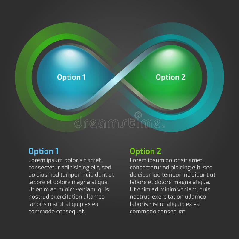 Eco Water Drop Nature Infinity Loop Infographic Stock Vector ...