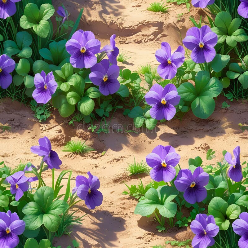 Eco Wild Violet Patch Texture 4K Stock Illustration - Illustration of ...