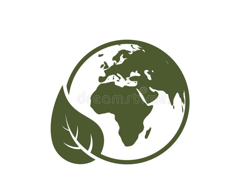Eco World Icon. Eastern Hemisphere of the Earth Stock Vector ...