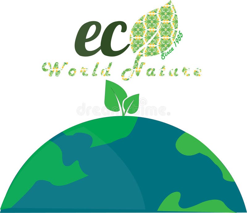 Eco world nature logo stock vector. Illustration of poster - 274868936