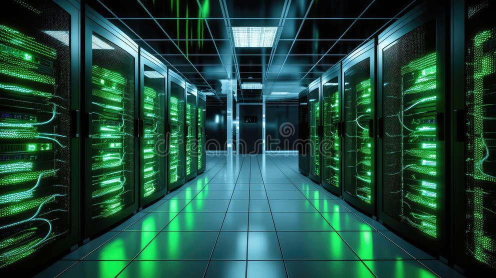 Ecofriendly Green Computing Stock Illustration - Illustration of ...