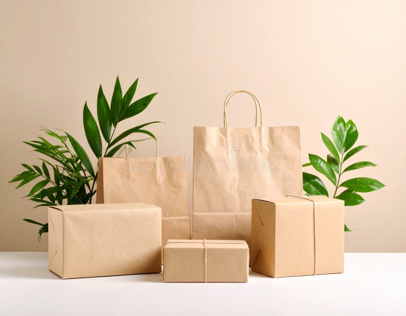 Ecofriendly Sustainable Packaging Design Stock Photo - Image of ...