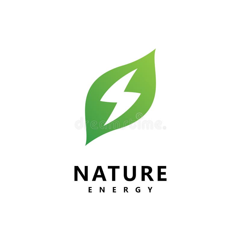Ecol Energy Logo Vector Template Stock Vector - Illustration of nature ...