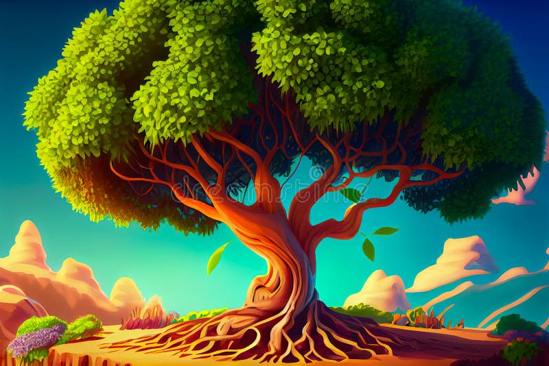 Ecological Abstraction. Tree Growing from the Globe Stock Photo - Image ...