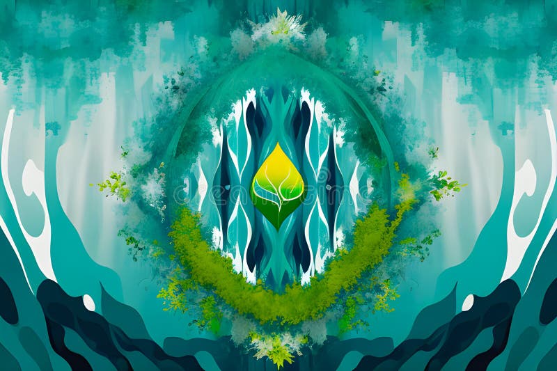 An Ecological Background Abstract Design Generated by Ai Stock ...