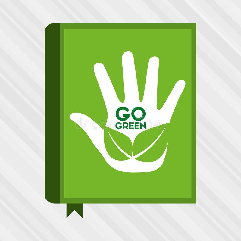 Ecological book design stock illustration. Illustration of icon - 72729492