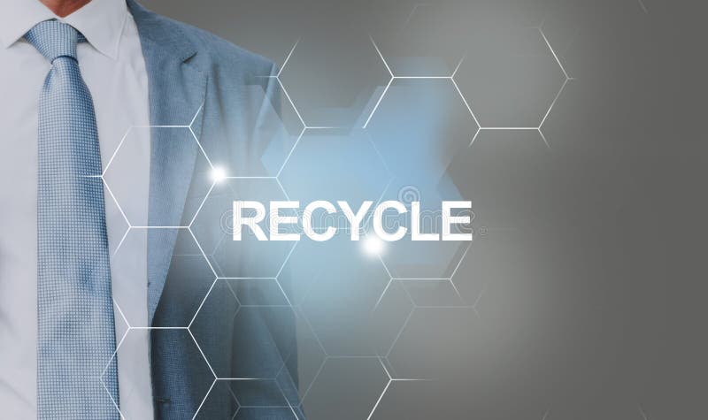 Business Representative Solving Problems of Recycling Products Stock ...