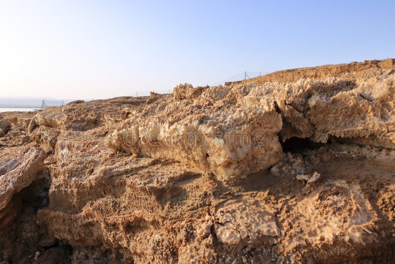Ecological Catastrophe of the Dead Sea. Erosion and Salt Formations on ...